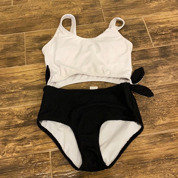 GB girls | Swim | Gb Girls Black And White Swim Suit | Poshmark